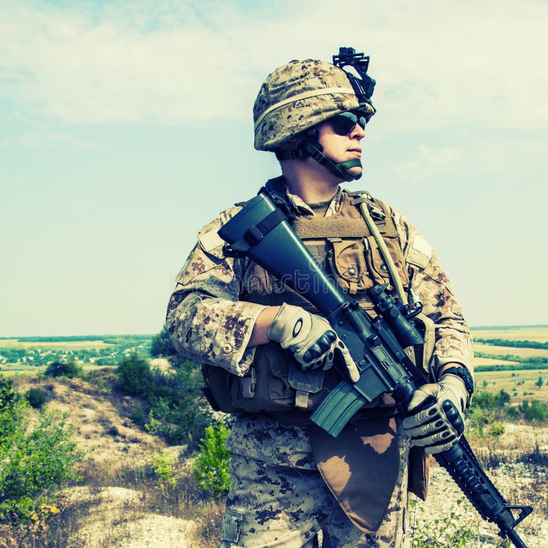 US marine stock image. Image of marine, colorized, ranger - 37633455