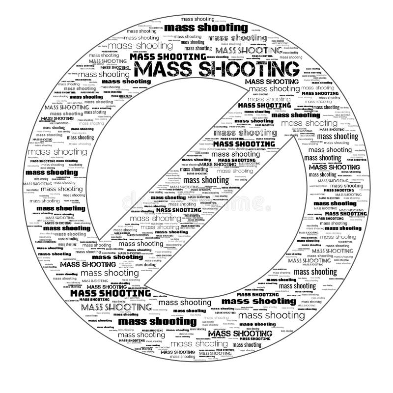 US Mass Shooting. Gun Violence Header Background Illustration Stock ...