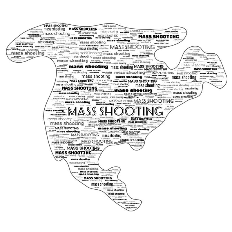 US Mass Shooting. Gun Violence Header Background Illustration Stock ...