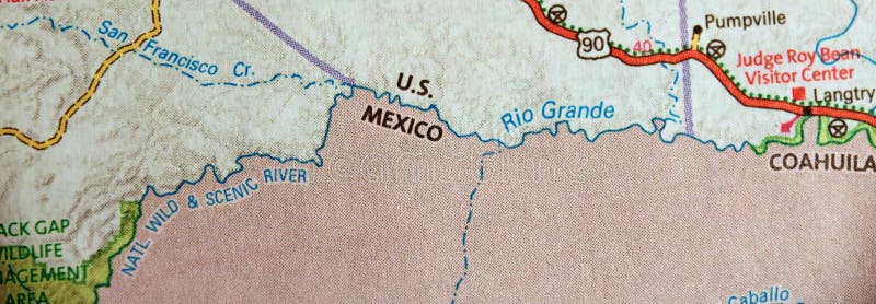 Us Map Texas As Part Mexico Stock Photos - Free & Royalty-Free Stock ...