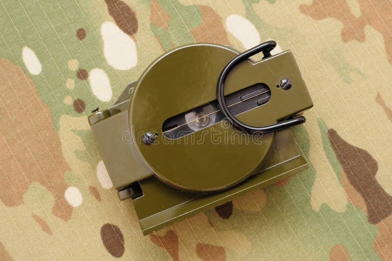 Military Compass stock image. Image of west, antique - 12831139