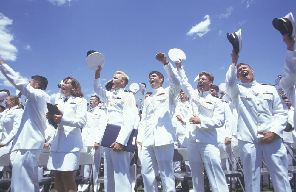 US Naval Academy Graduation Editorial Stock Image - Image of ceremony ...