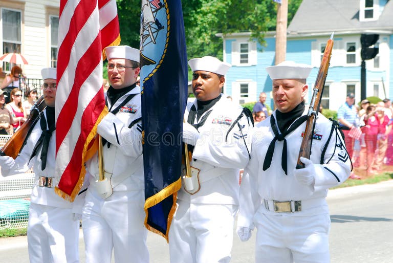 US Navy colorguard editorial photo. Image of military - 20866481
