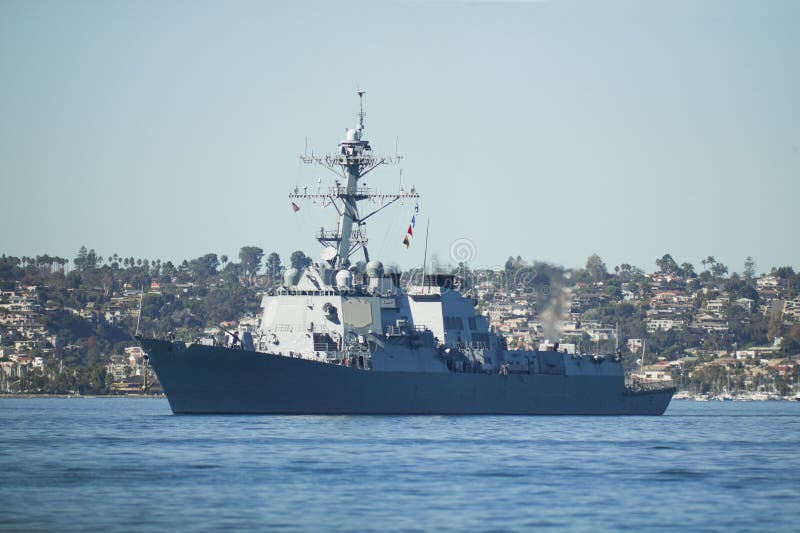 US Navy Destroyer stock photo. Image of destroyer, coastgaurd - 7138328