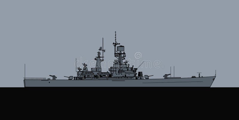 US Navy Virginia Class Nuclear Powered Guided Missile Cruiser. Stock ...