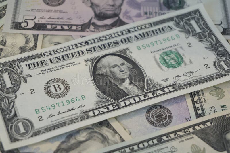 US. one dollar bill stock image. Image of bank, united - 96558563