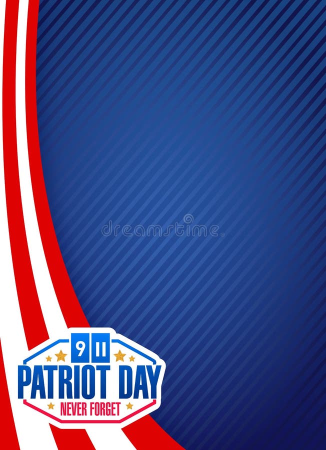 Us Patriot Day Sign Background Illustration Stock Illustration ...