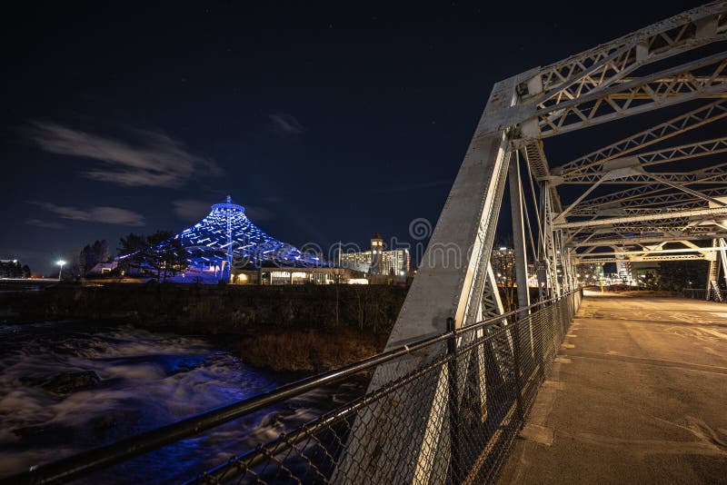 US Pavilion at Night editorial stock photo. Image of concept - 219131448