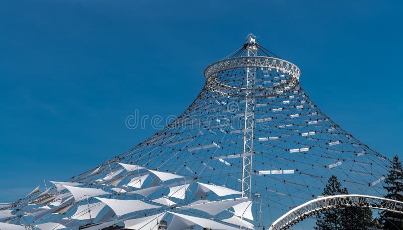 US Pavilion in Riverfront Park Stock Image - Image of tower ...