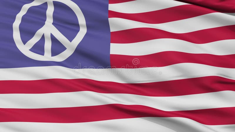 Us Peace Flag Closeup Seamless Loop Stock Video - Video of looping ...