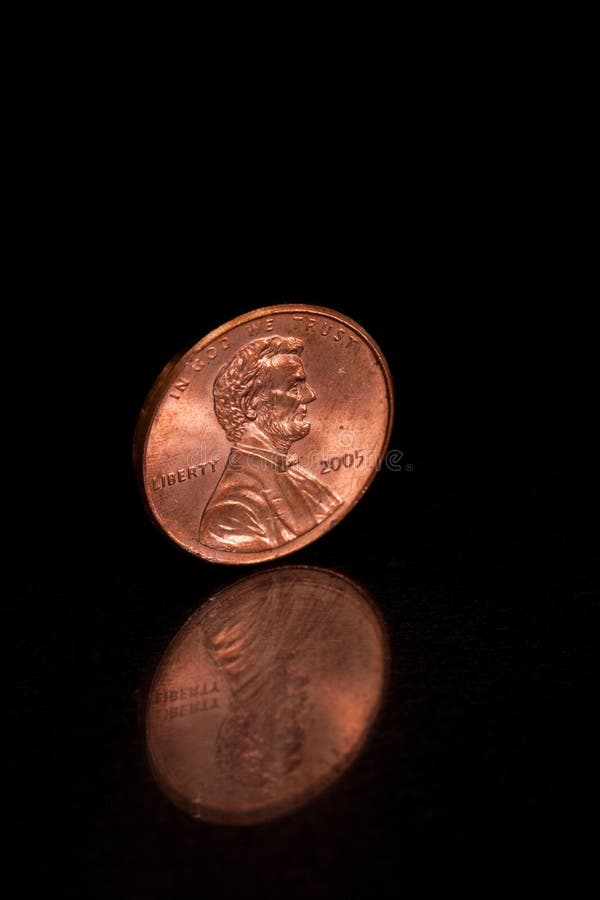 Penny stock image. Image of cent, background, black - 247062455