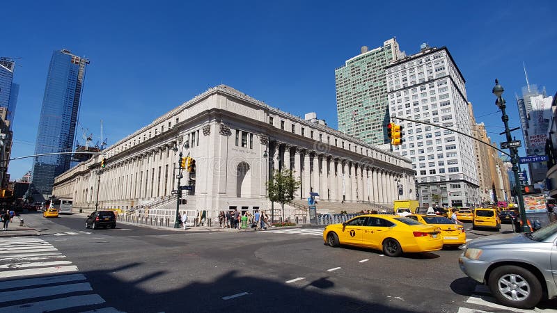 Manhattan Post Office stock image. Image of column, stairs - 28860739