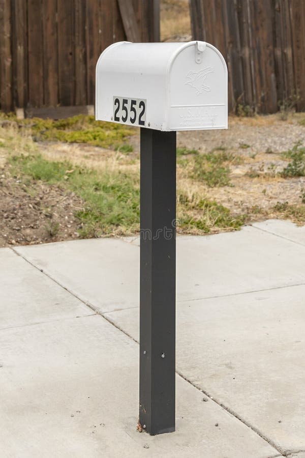 The US Postal Service. Inbox Stock Photo - Image of courier, metal ...