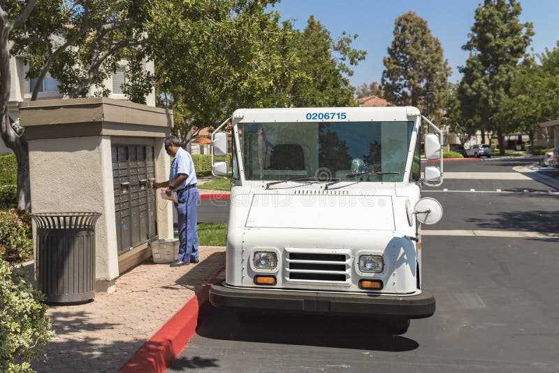 The US postal service editorial photo. Image of mailman - 306781831