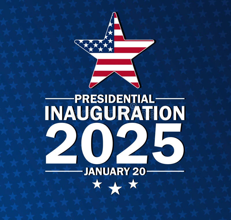2025 US Presidential Inauguration Banner Stock Illustration ...