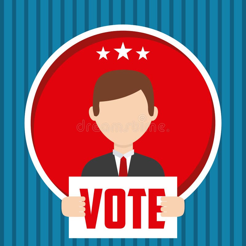 US Presidential Voting Concept Stock Vector - Illustration of decision ...