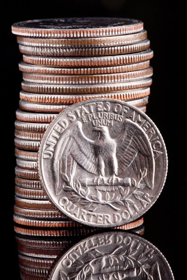 US Quarter Dollars stock photo. Image of quarter, dollar - 21873768