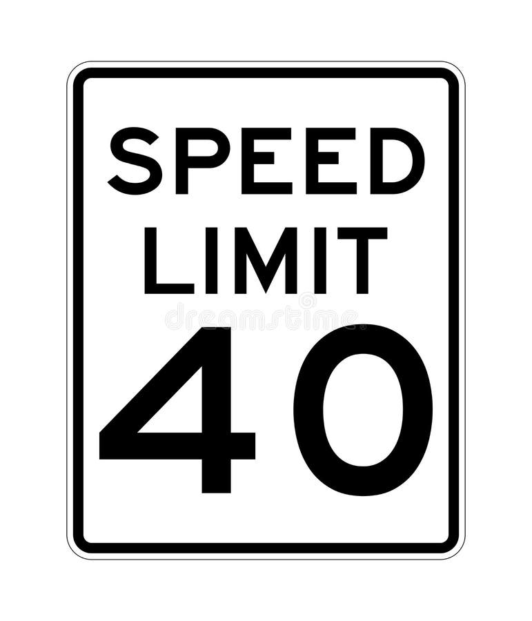 US route 40 sign stock illustration. Illustration of traffic - 165303869