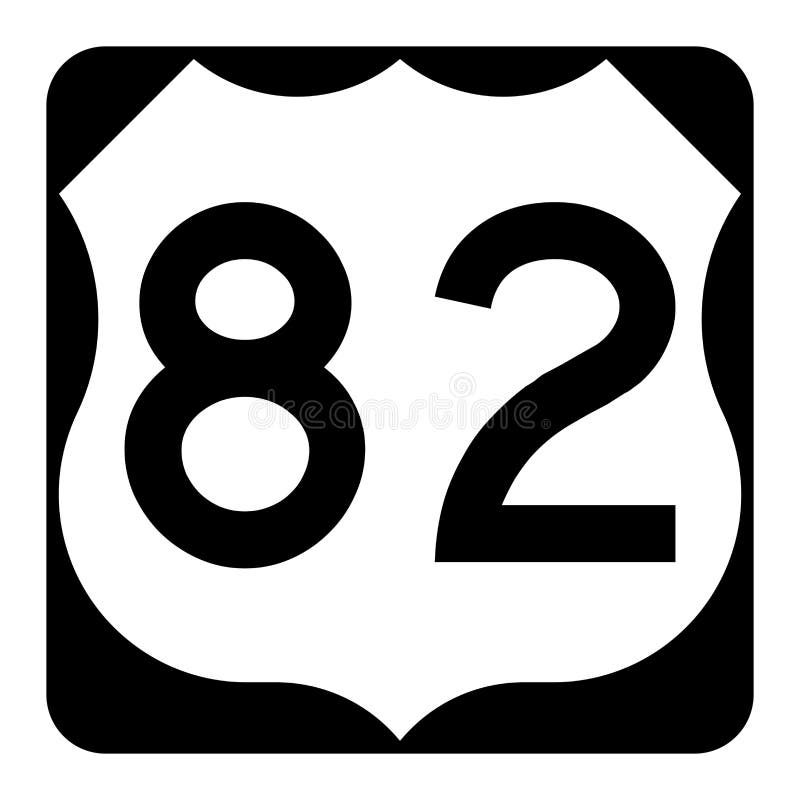 US route 82 sign stock illustration. Illustration of nostalgia - 165303849