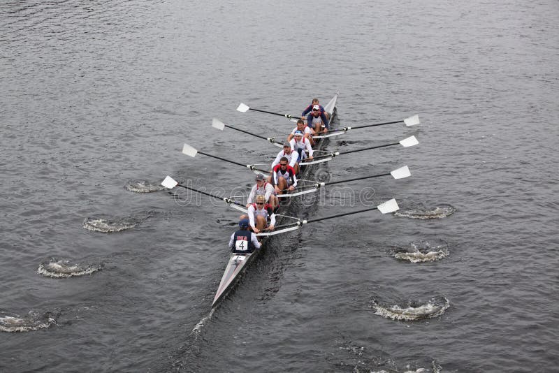 US Rowing Races in the Head of Charles Reg Editorial Stock Image ...