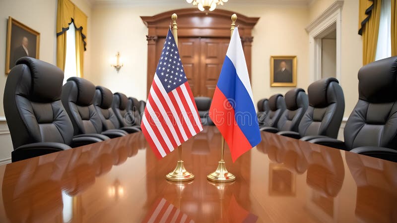 Us Russian Flags Conference Table Stock Photos - Free & Royalty-Free ...