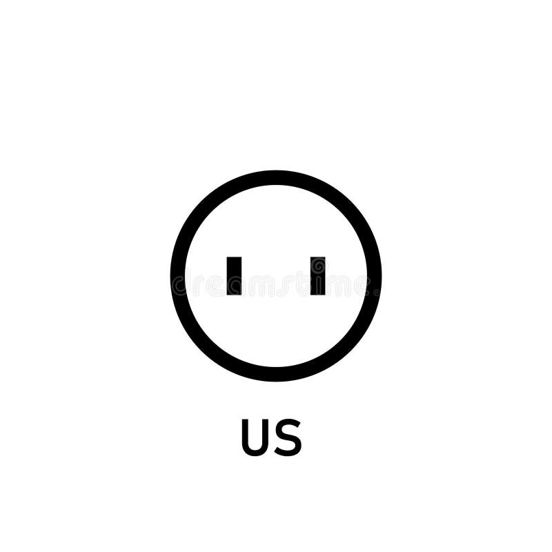 US Socket Icon. Clipart Image Stock Vector - Illustration of electric ...