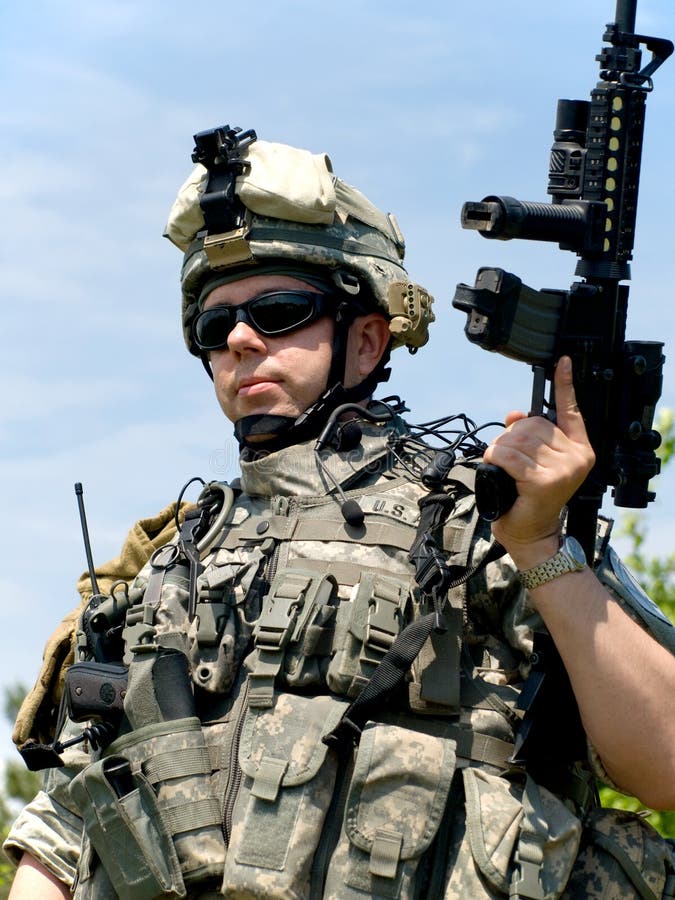 US soldier stock image. Image of special, service, goggled - 9881755