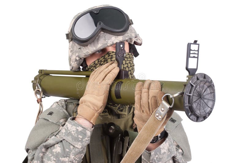 US Soldier with Anti-tank Rocket Launcher RPG Stock Photo - Image of ...