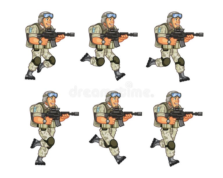 Running Soldier Stock Illustrations – 1,104 Running Soldier Stock ...