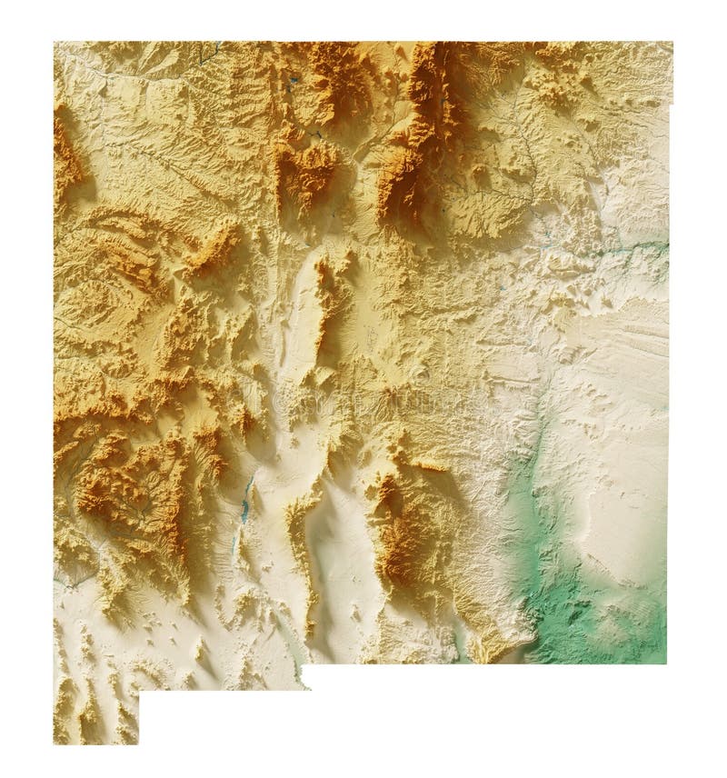 US State of New Mexico Relief Map Stock Illustration - Illustration of ... US State of New Mexico Relief Map Stock Illustration - Illustration of ...