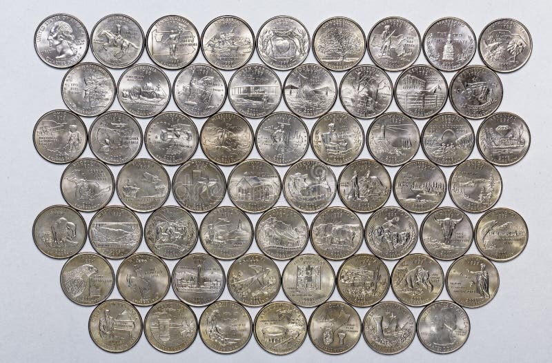 U.S. quarters collection stock photo. Image of money - 13250992