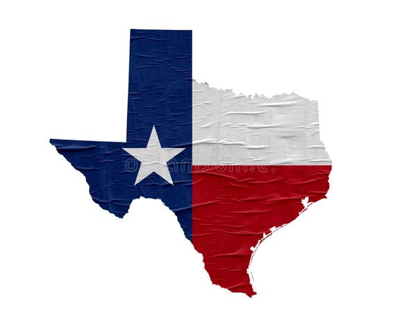 US State Texas Map with Flag Stock Photo - Image of dallas, state ...
