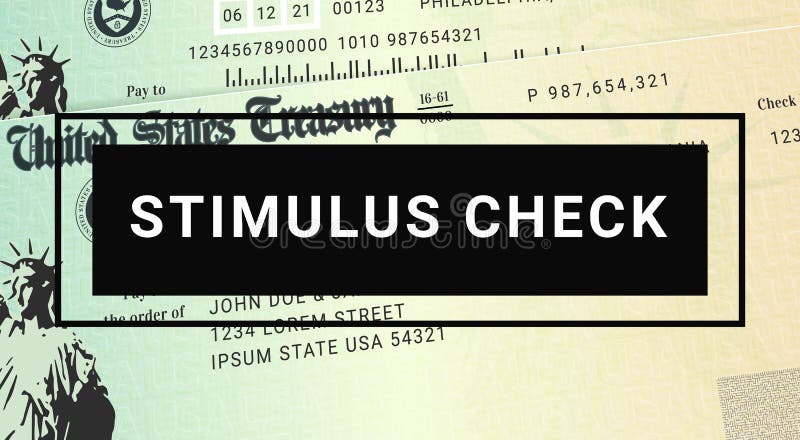 US Stimulus check update. stock photo. Image of financial - 209463206