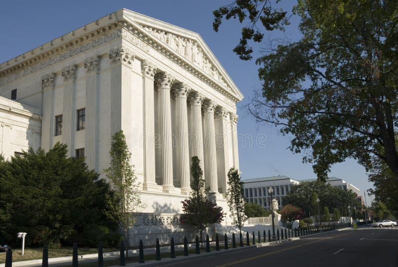 US Supreme Court - Eastern Facade Stock Image - Image of authority ...