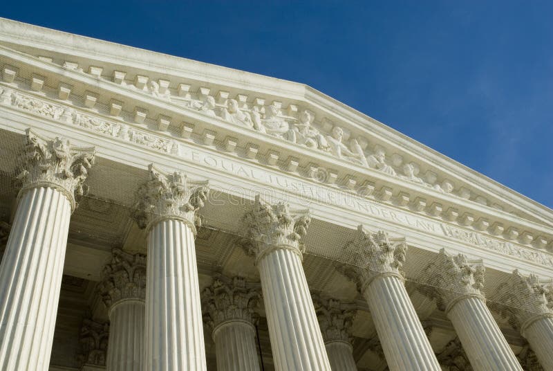 Steps and Pillars of the Supreme Court Building in Washington DC Stock ...