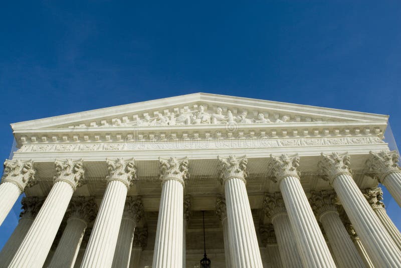 US Supreme Court in Washington DC Stock Image - Image of ivory, system ...