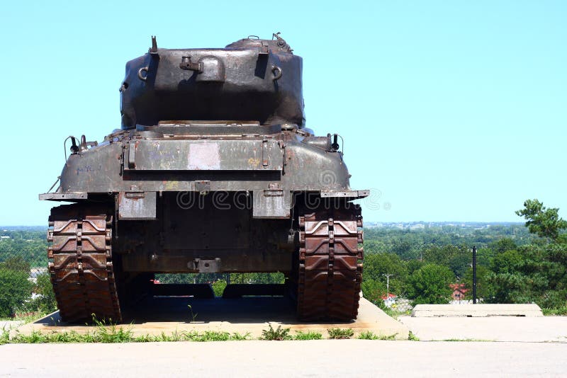 US tank from back stock image. Image of bomber, pilot - 6157451