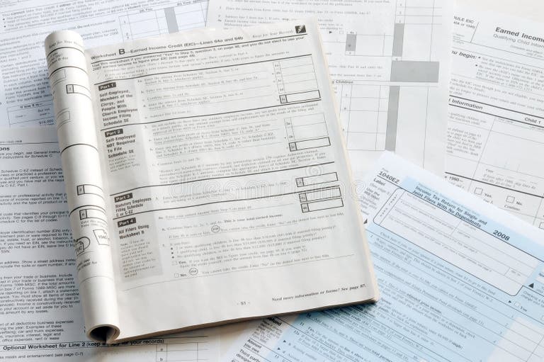 US Tax Forms stock image. Image of money, file, legal - 8027571