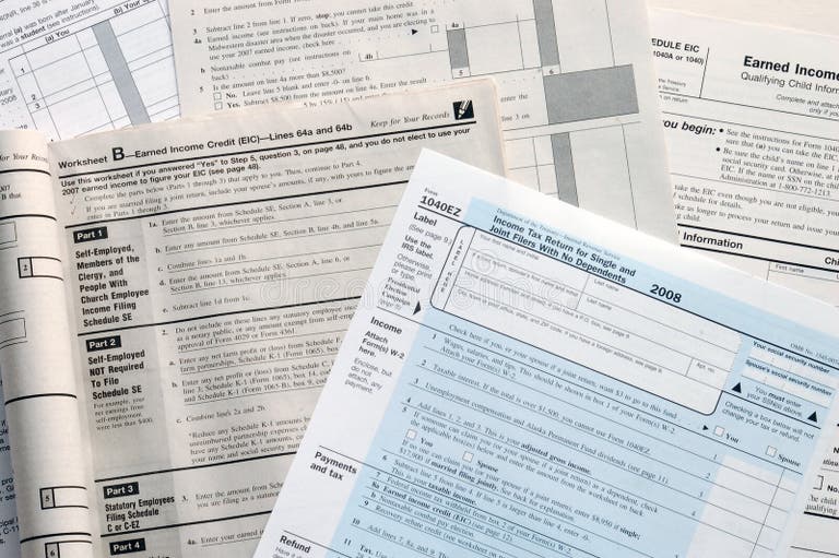 US Tax Forms stock photo. Image of accounting, america - 8027688