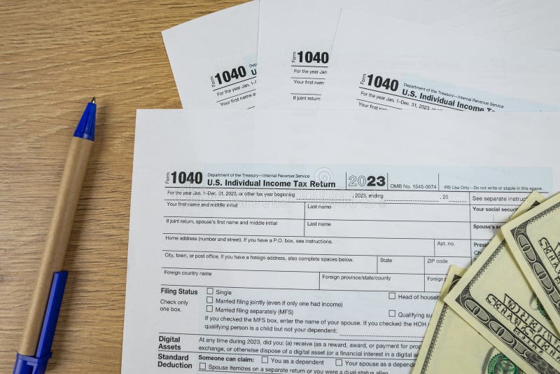 Us Tax Forms 1040. for 2023, Business Editorial Photography - Image of ...