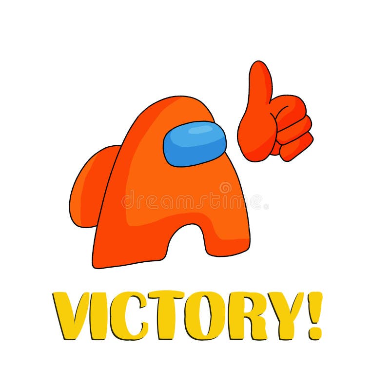 Among us. Victory stock illustration. Illustration of space - 210669674