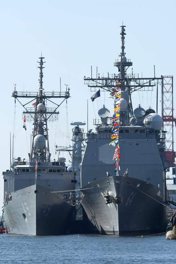US Warships stock image. Image of cruiser, naval, celebration - 15039117