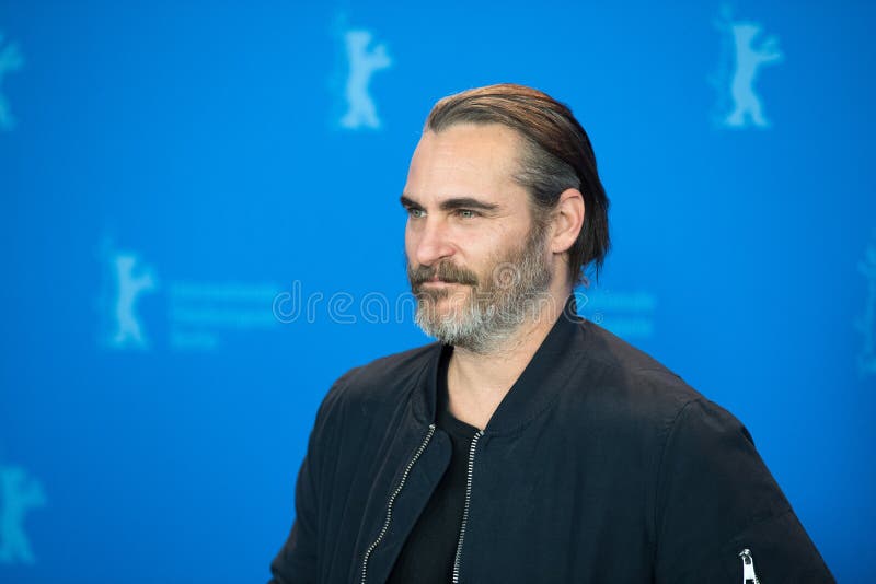 USA Aktor Joaquin Phoenix Podczas Berlinale 2018 Obraz Editorial ...