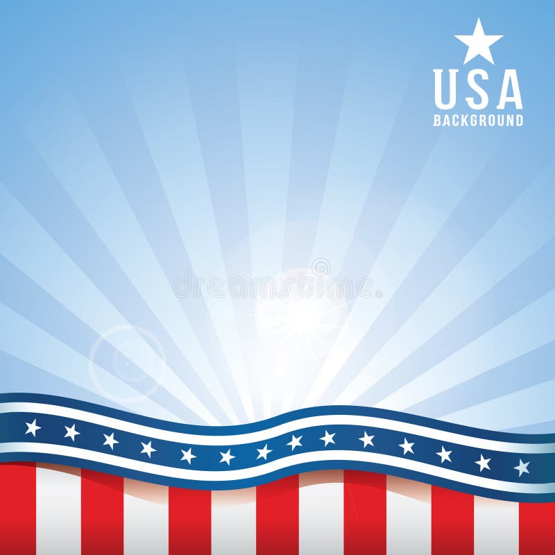 Usa Background. Vector Illustration Decorative Background Design Stock ...
