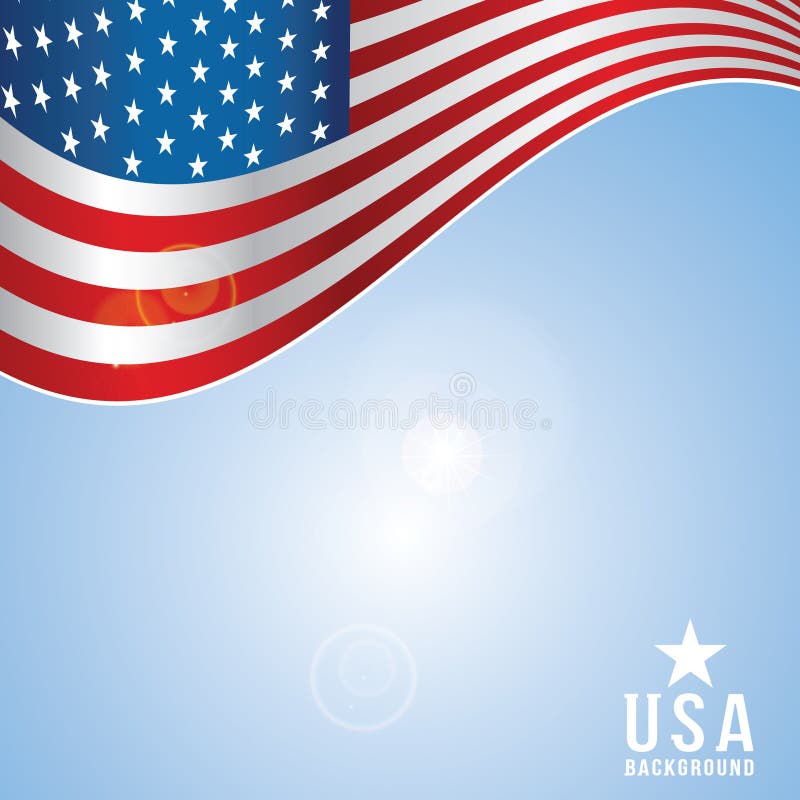Usa Background. Vector Illustration Decorative Background Design Stock ...
