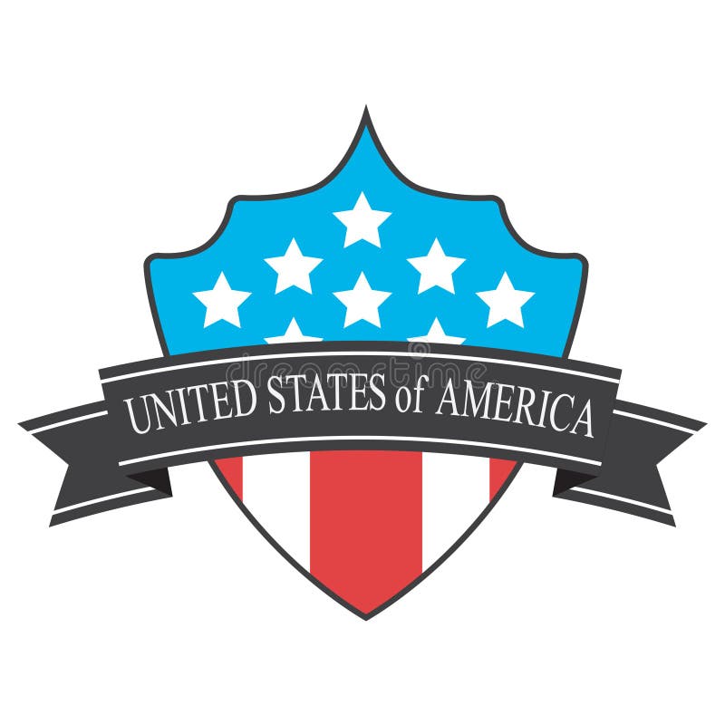 Usa Badge. Vector Illustration Decorative Background Design Stock ...