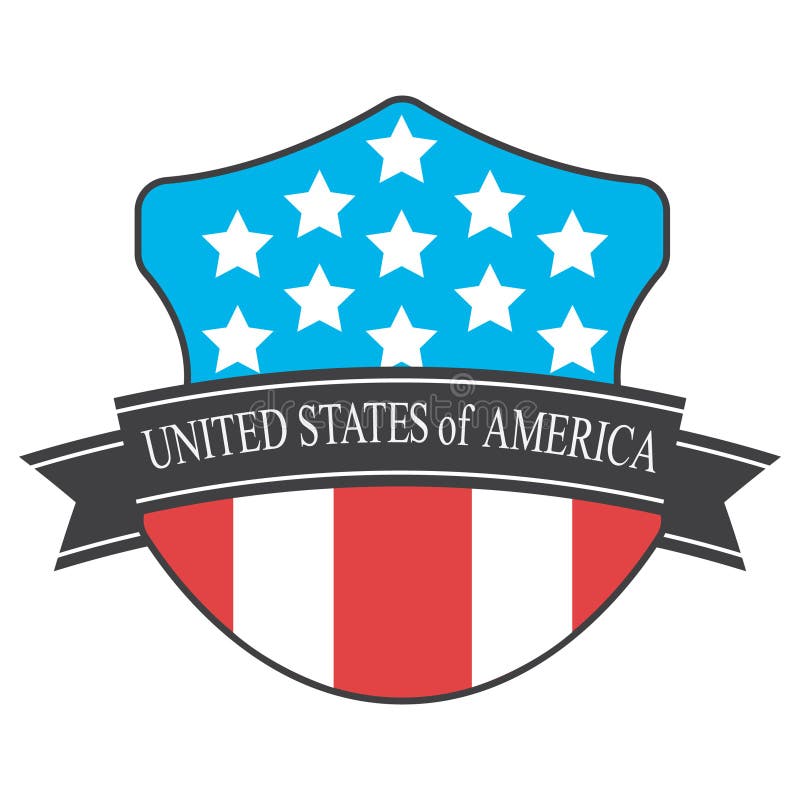 Usa Badge. Vector Illustration Decorative Background Design Stock ...