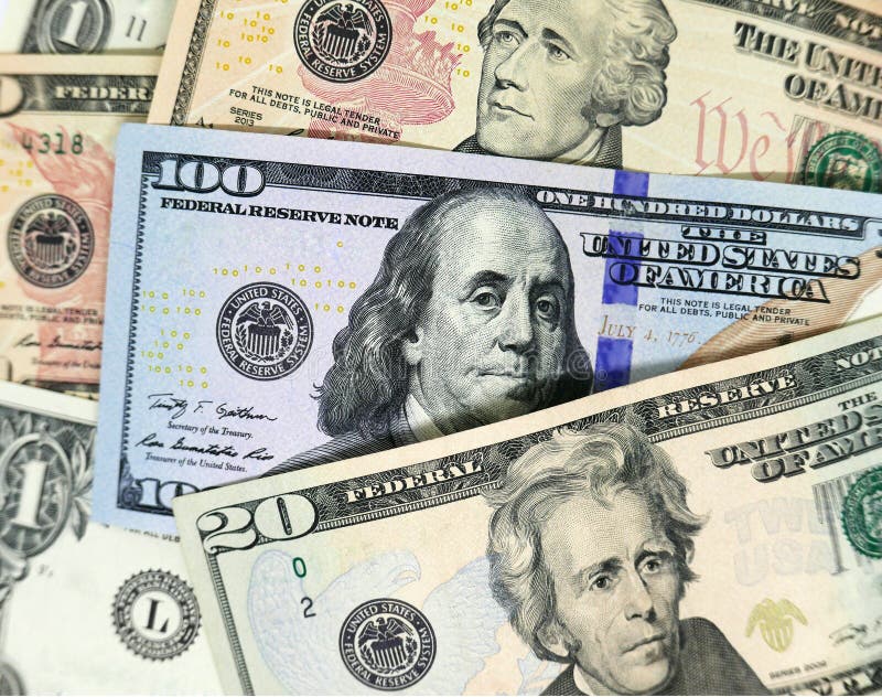 USA Bank notes stock image. Image of america, debt, finance - 124654165