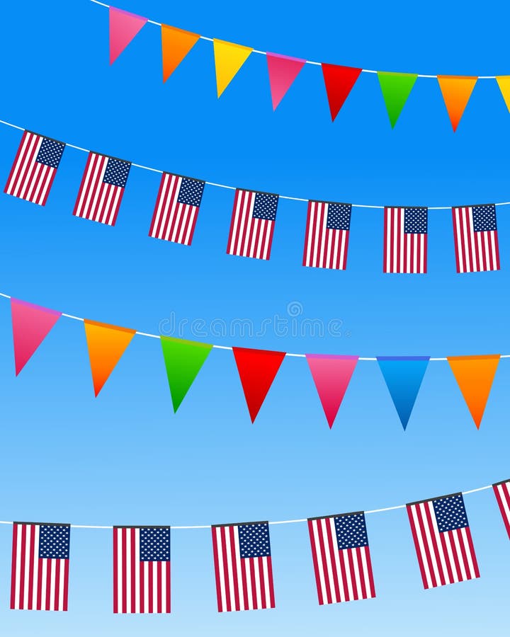 Bunting flags set stock vector. Illustration of festival - 26001361