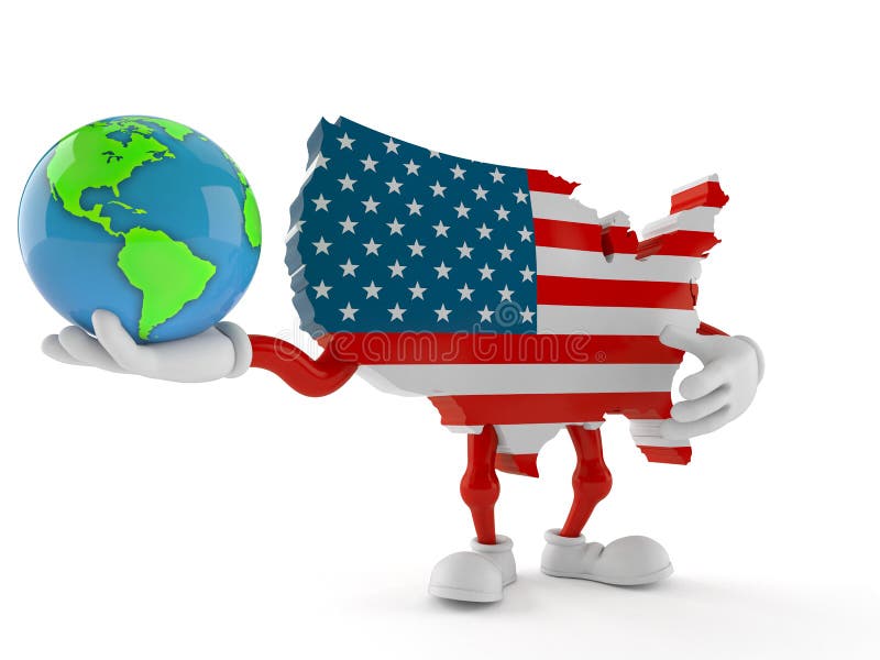 Migration Poster, Orange People Shapes and Earth Isolated on a White ...